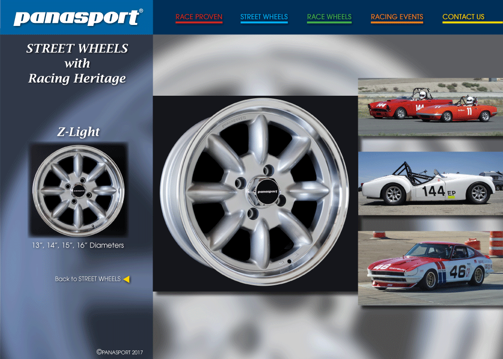 Z-Light Panasport Racing, High Performance, Street Wheels, lightweight, high quality, motorsport ...